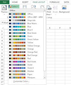 Cambiar los colores predeterminados de Excel - Excel y VBA